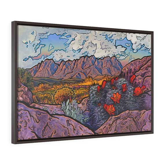 CANVAS Organ Mtns New Mexico in Las Cruces Horizontal Framed | Etsy