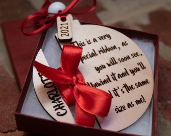 Personalized Height Ornament, Christmas Gift Ideas, Wooden Ornament ...