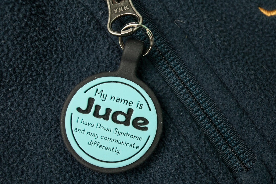 Engraved Silicone ID Tag: Special Needs Awareness, Zipper Pull Tag - Etsy