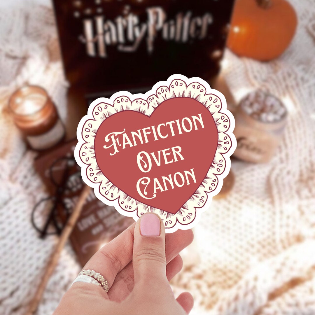Fanfiction Over Canon Dramione Sticker AO3 Fanfic Glossy or Holographic ...