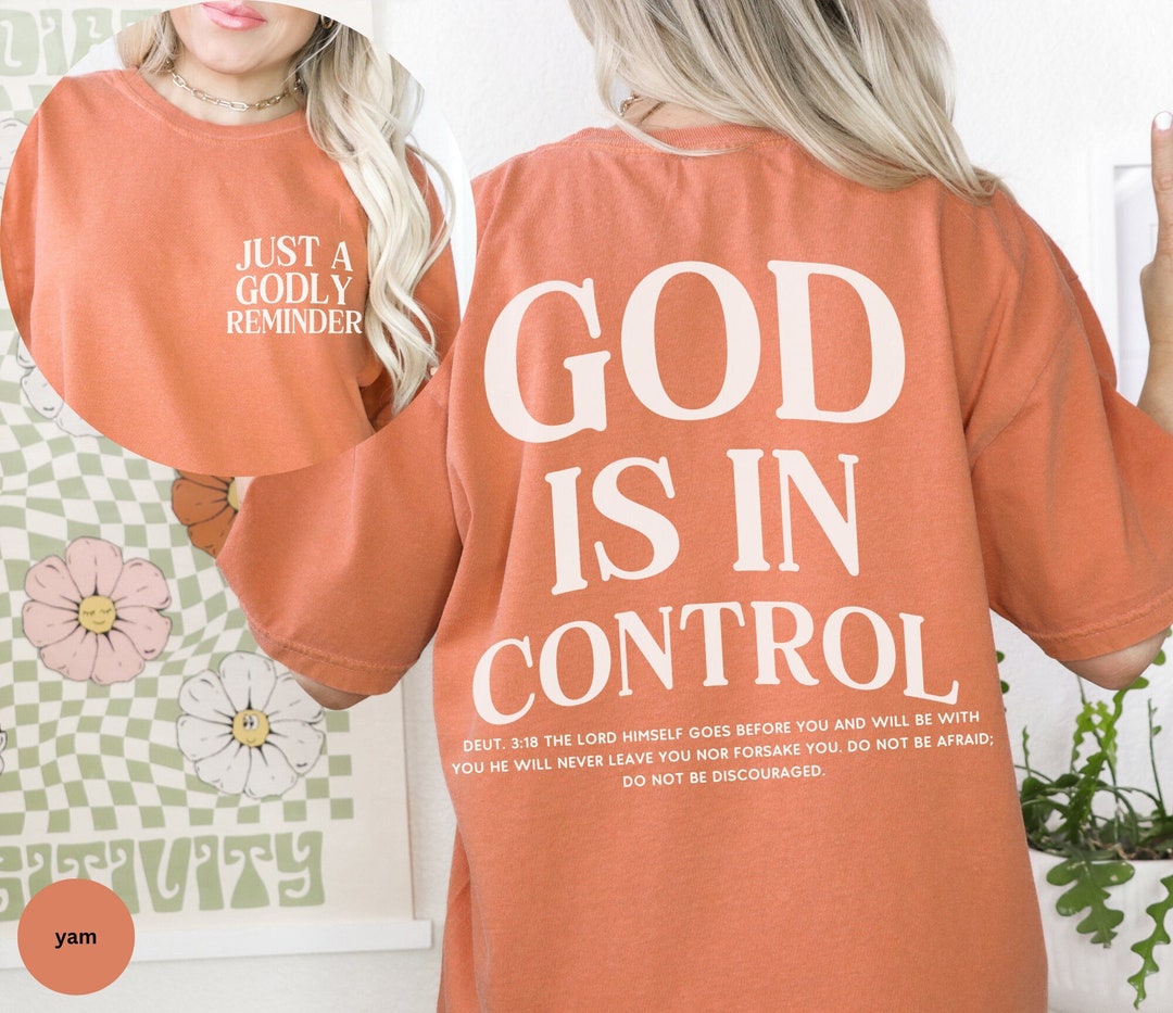Comfort Colors® Just a Godly Reminder Tshirt, Cute Retro Gift ...