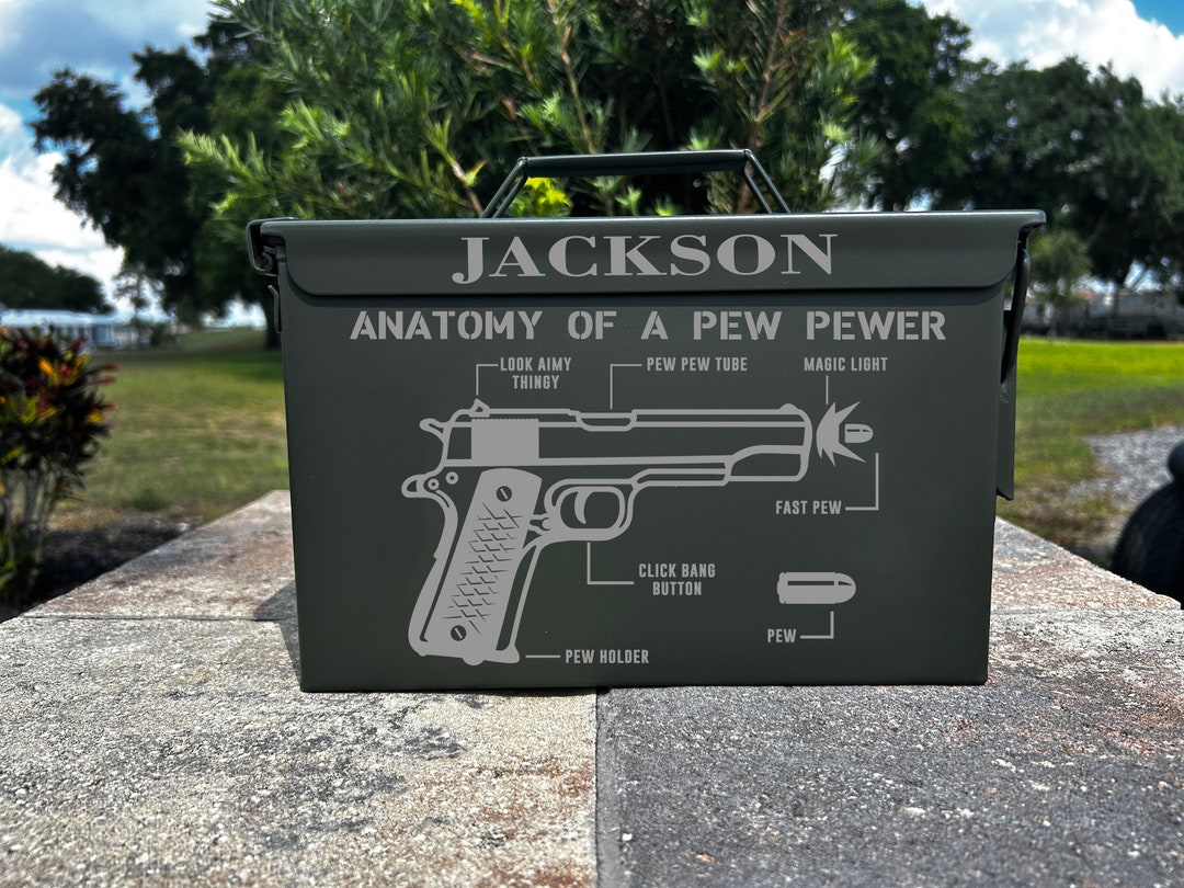 Personalized Laser Engraved Ammo Can: 50 Cal Steel Box Gift - Etsy