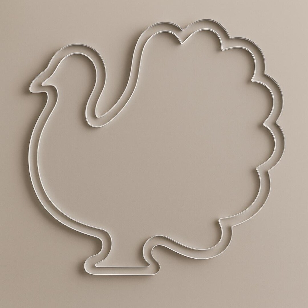 Turkey Charcuterie Board ROUTER TEMPLATE 12.5" Acrylic Template Clear 1 ...