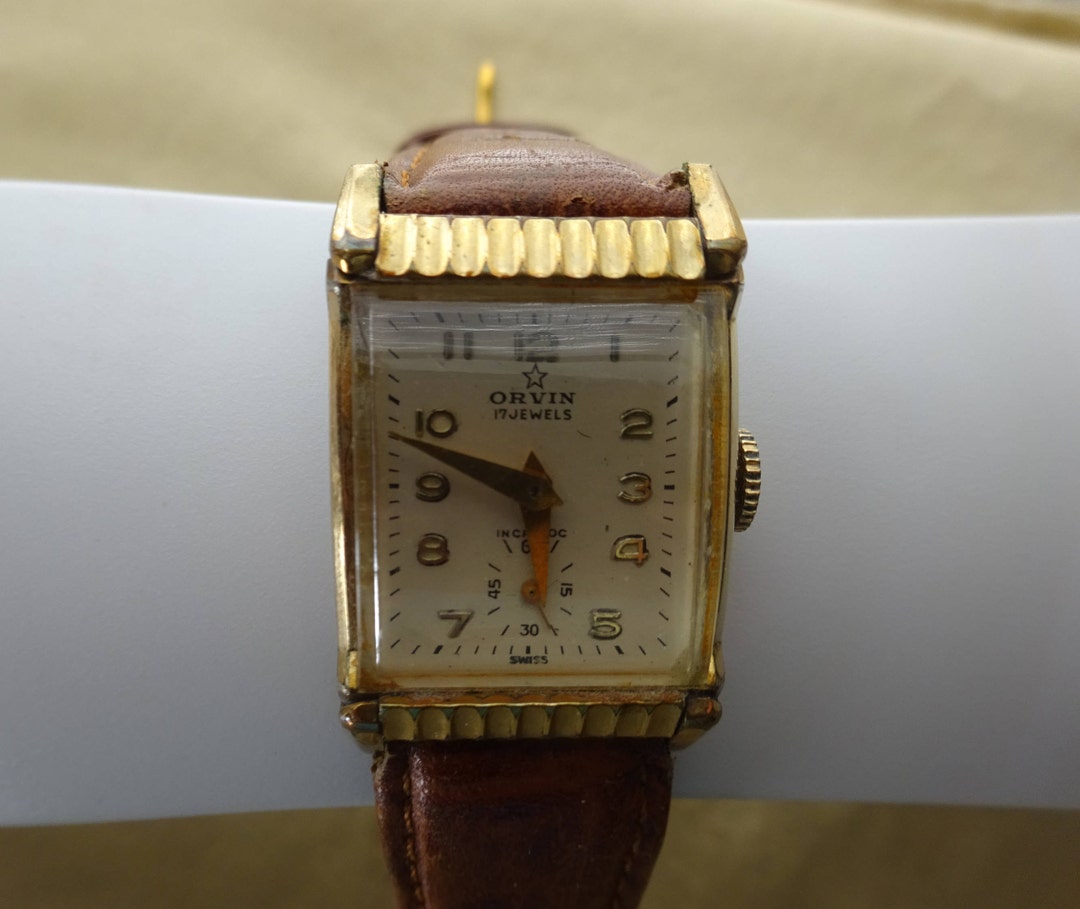 Vintage Orvin Watch/ 17 Jewel Orvin Watch/vintage Watch/ - Etsy