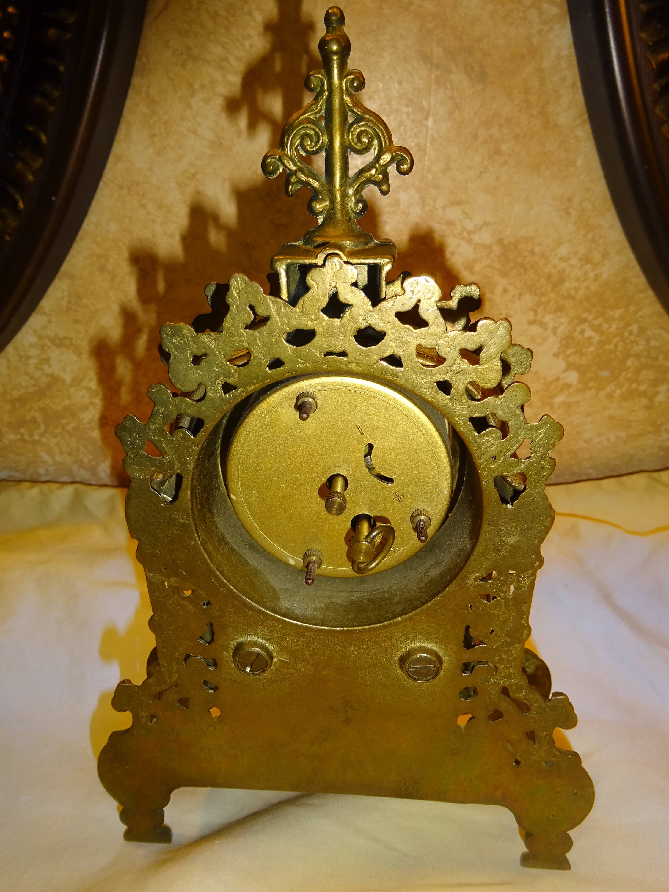 Vintage German Clock/vintage German Antique Clock/vintage Brass Clock ...