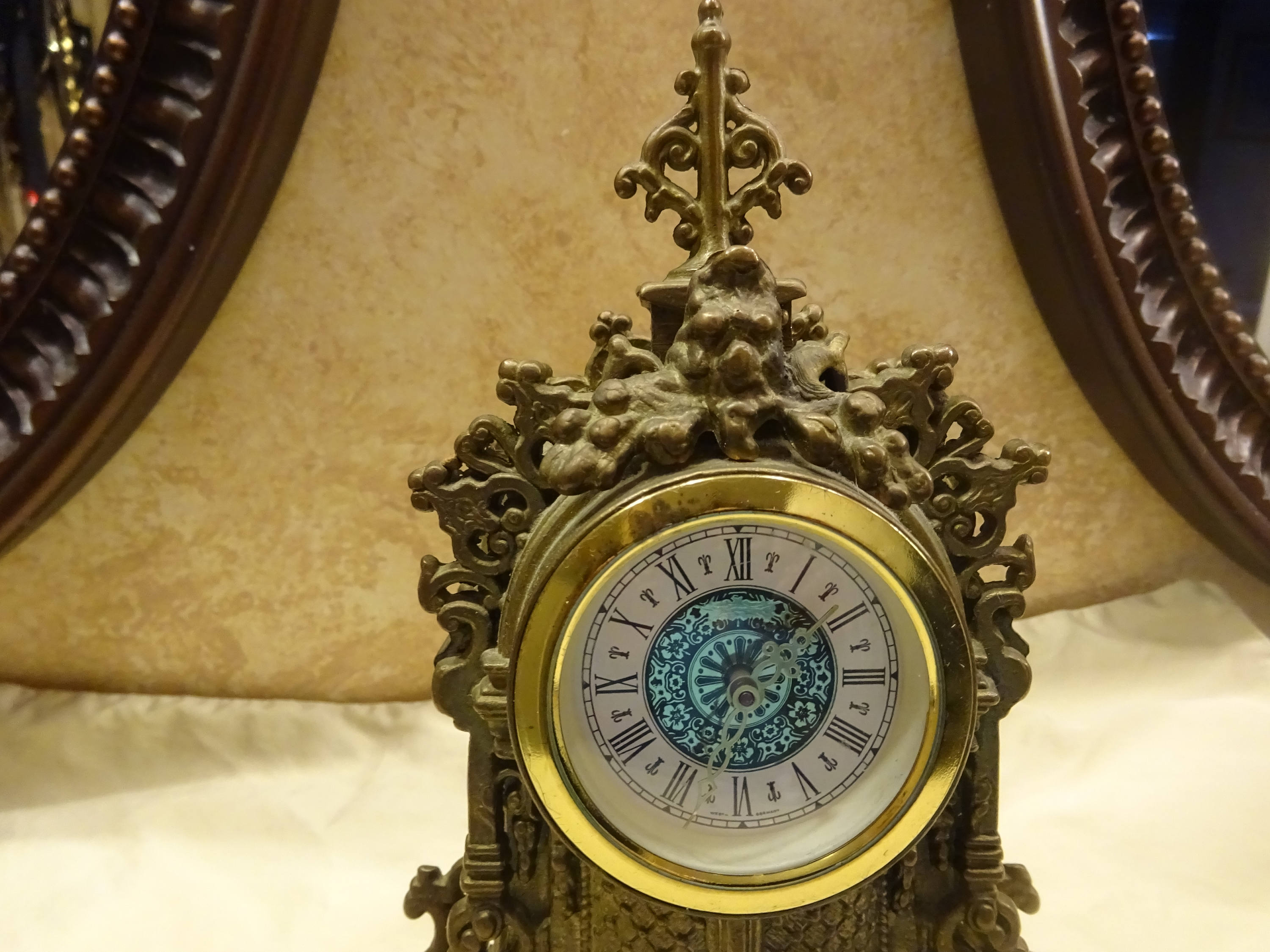 Vintage German Clock/vintage German Antique Clock/vintage Brass Clock ...