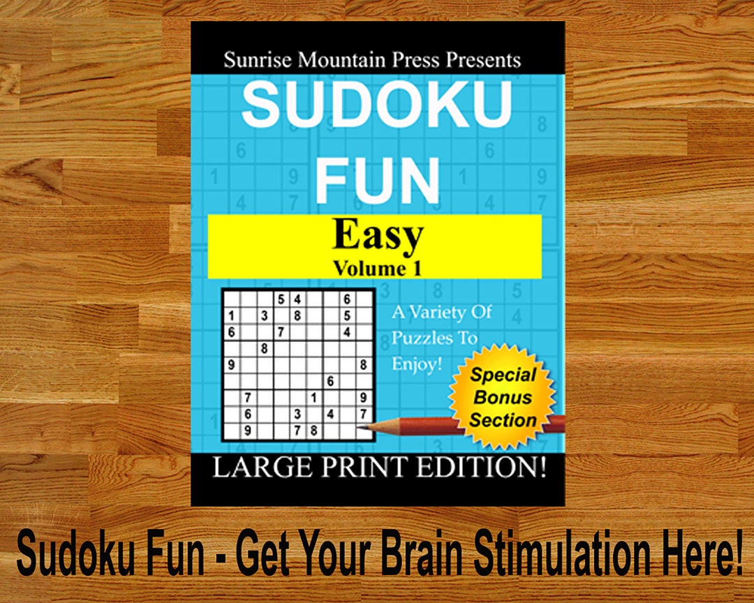 Sudoku Fun Easy Edition Volume 1, Brain Stimulation, Challenging ...