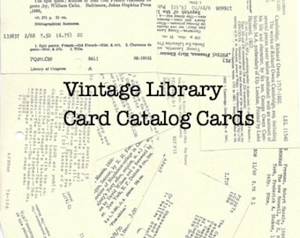 Library Card Catalog - Etsy