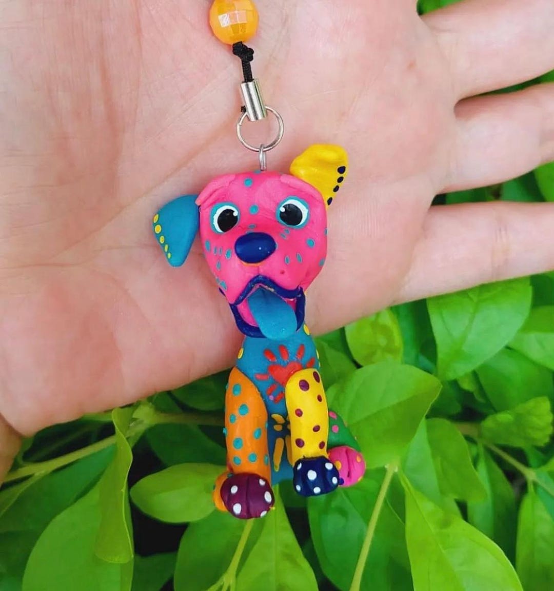 Alebrije Dog Keychain Last Piece! | Traditional Mexican Keychain ...