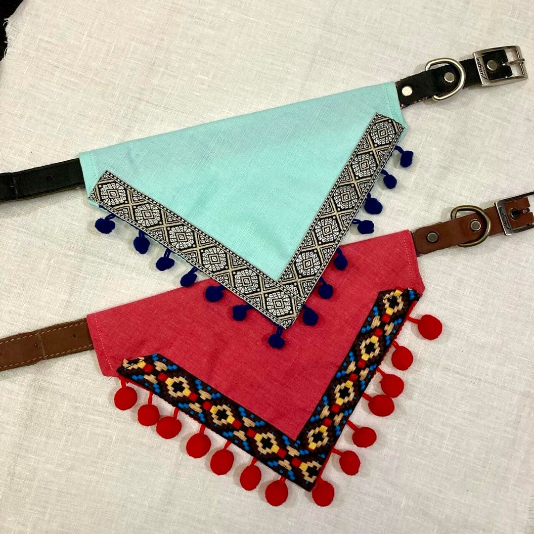 Mexican Dog Bandana Summer Aztec Dog Bananda Over the Collar Bandana ...