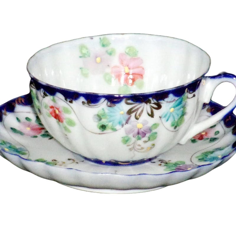 Flow Blue Tea Cup - Etsy