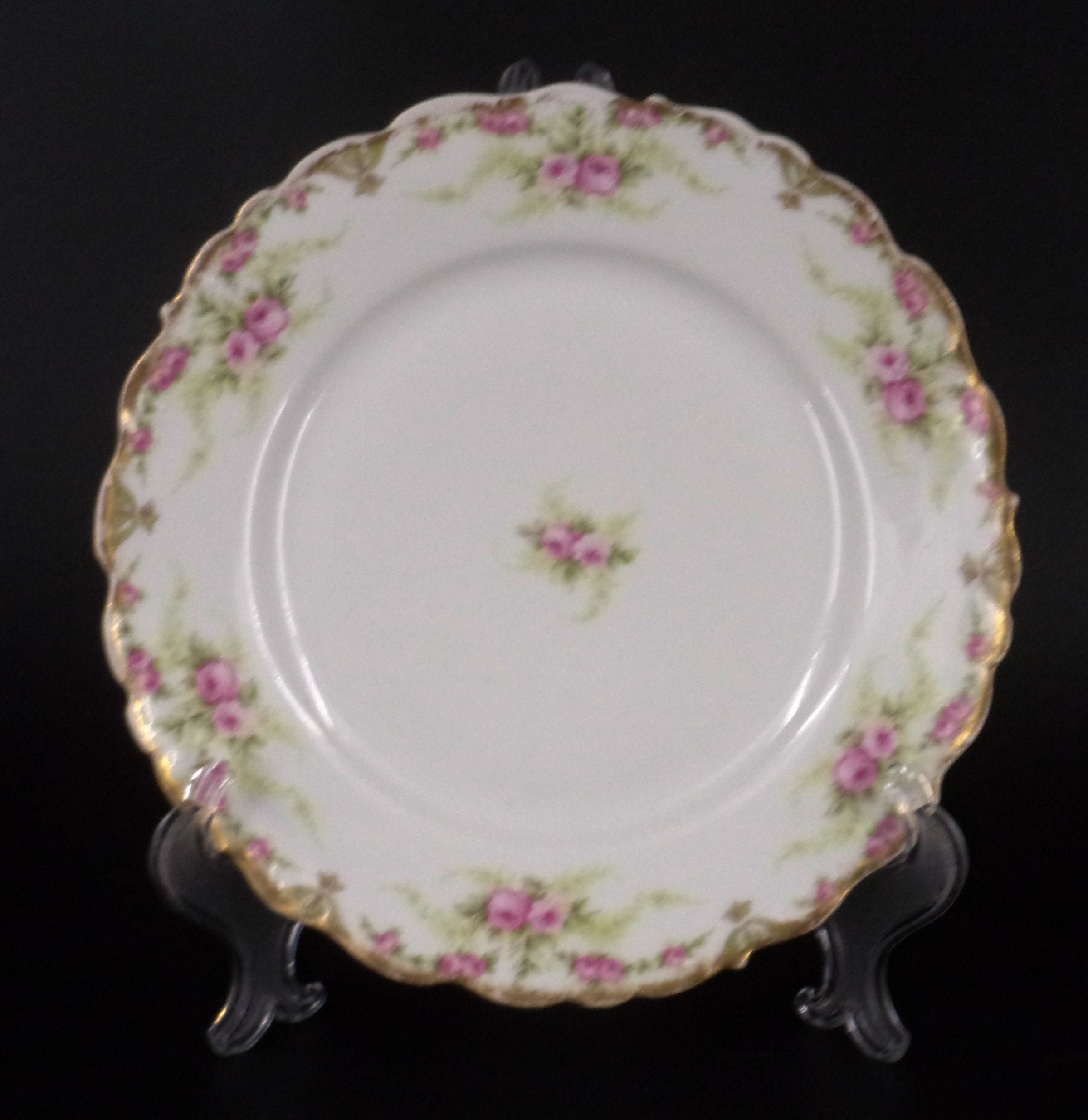 Vintage Set of 4 Limoges Elite Porcelain Dessert Plates MF. & - Etsy