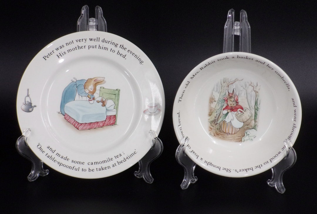 Peter Rabbit by Wedgwood, Child's Plate and Bowl - Etsy