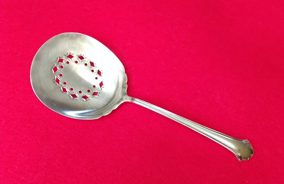 Chippendale Sterling Silver Pierced Bon Bon Spoon by Towle - Etsy