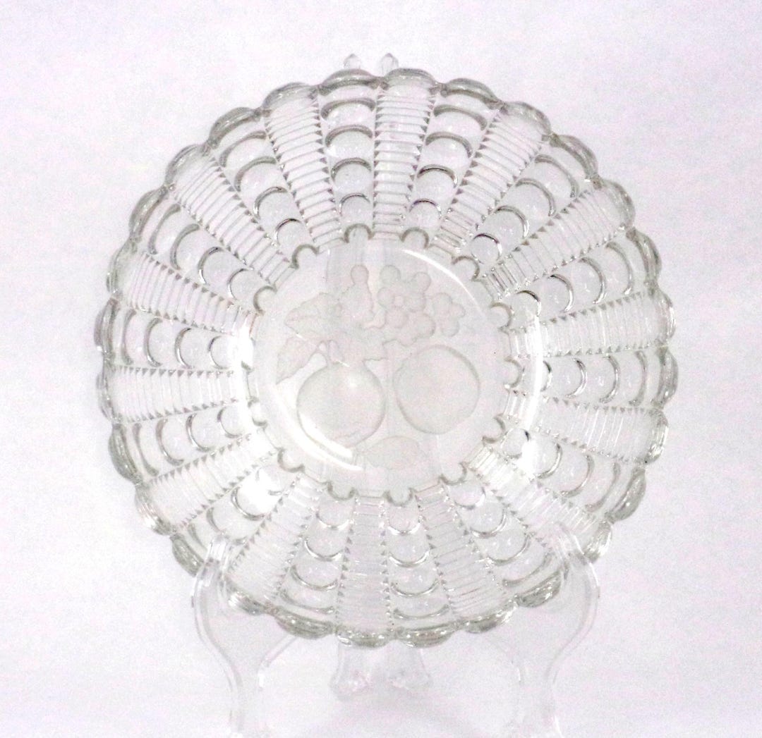 Antique Pattern Glass Large Fruit Bowl - Etsy