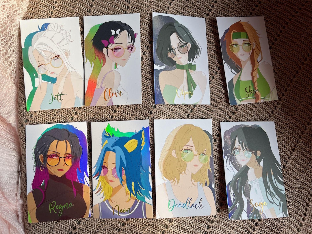 Valorant Shade Series Agent Photocard - Holographic Finish + Gold ...