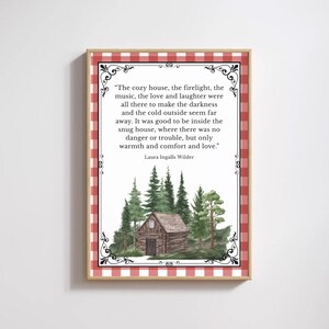 Book Quote Wall Art for Reader, Laura Ingalls Wilder Little House Decor ...