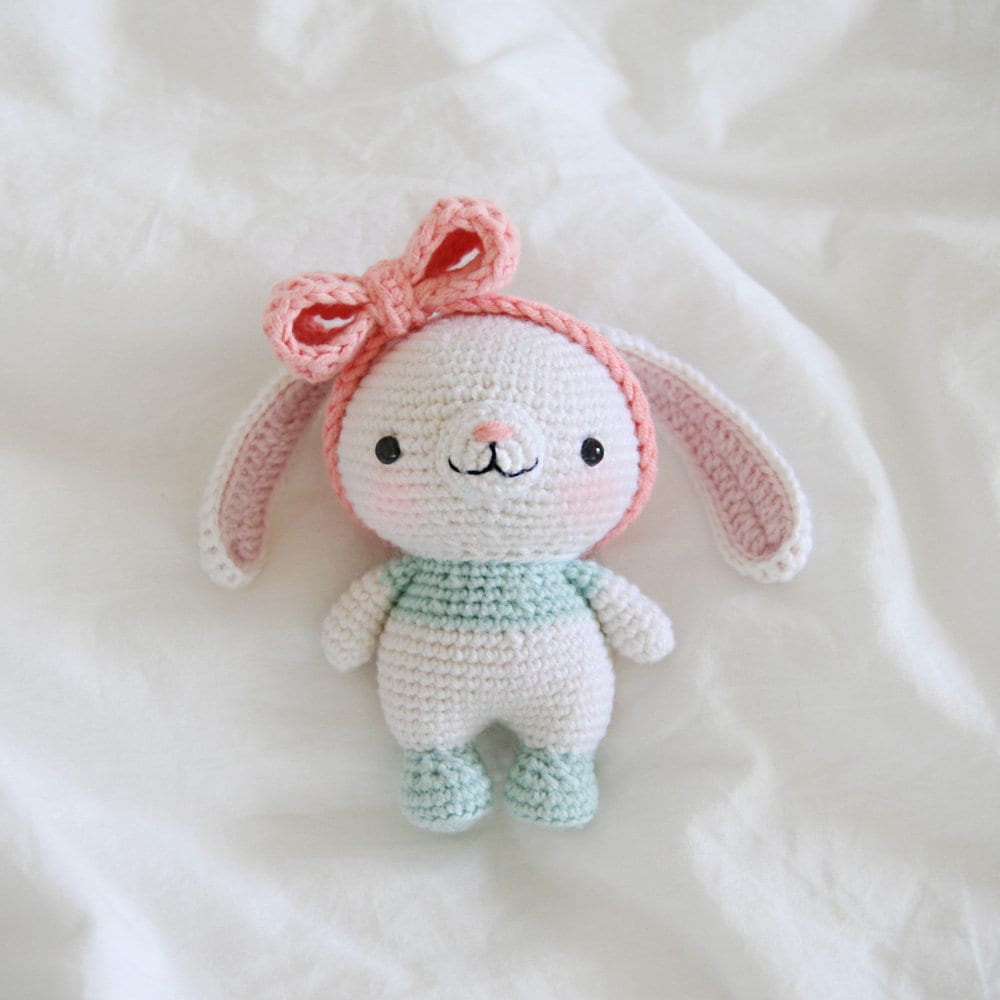 Crochet Pattern-mini Bunny and Bear(pdf/eng/kor) - Etsy