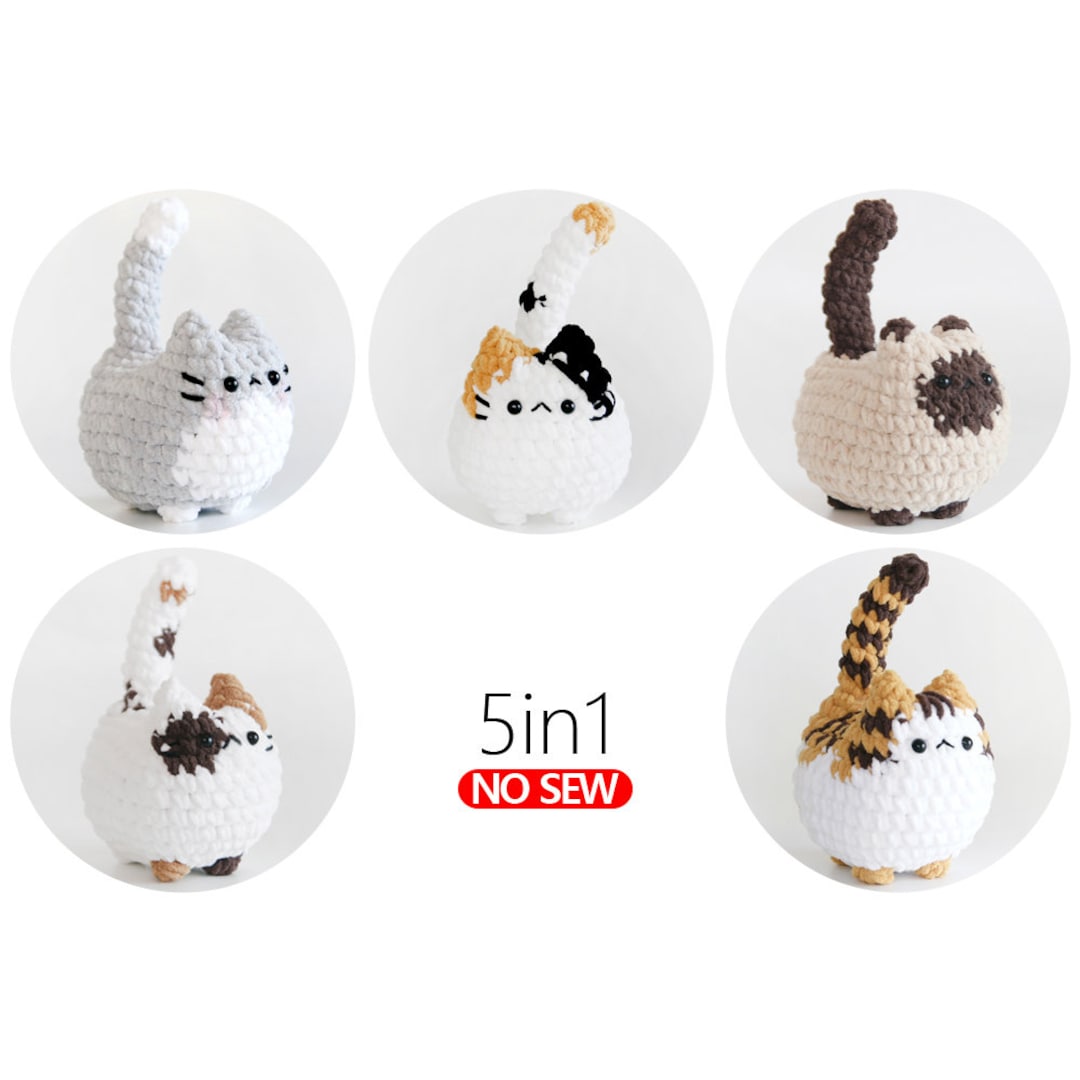 Crochet Pattern-no Sew Cats Bundlea (PDF/ENG/KOR) - Etsy