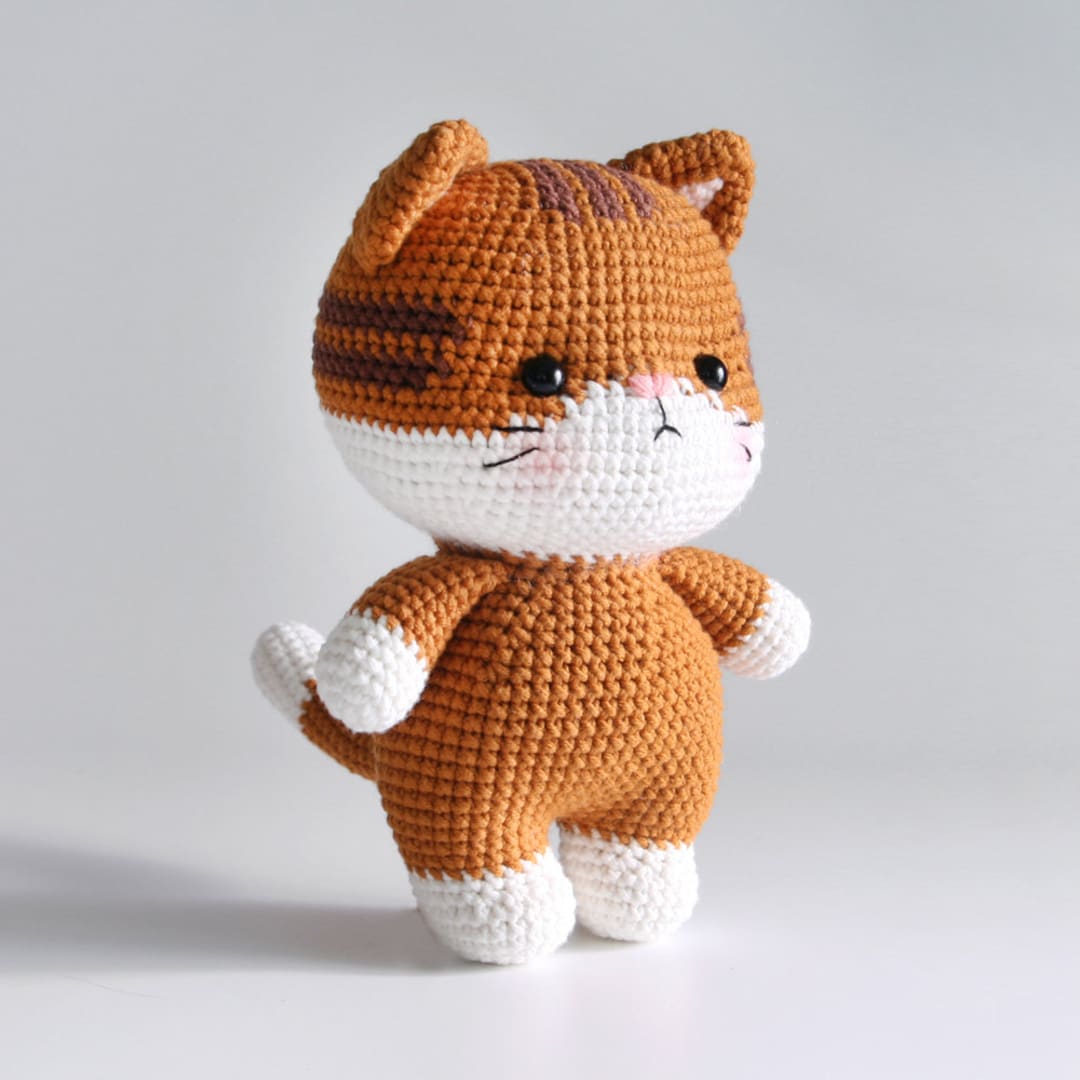 Crochet Pattern-the Cat-darkyellow(pdf/eng/kor) - Etsy