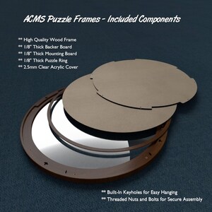 ACMS Round Puzzle Frame - FLAT Profile - Etsy