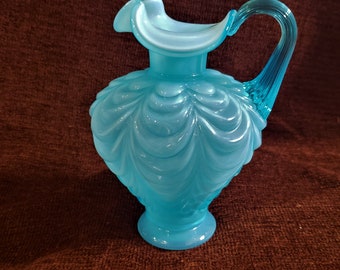 Fenton glass pitcher | Etsy