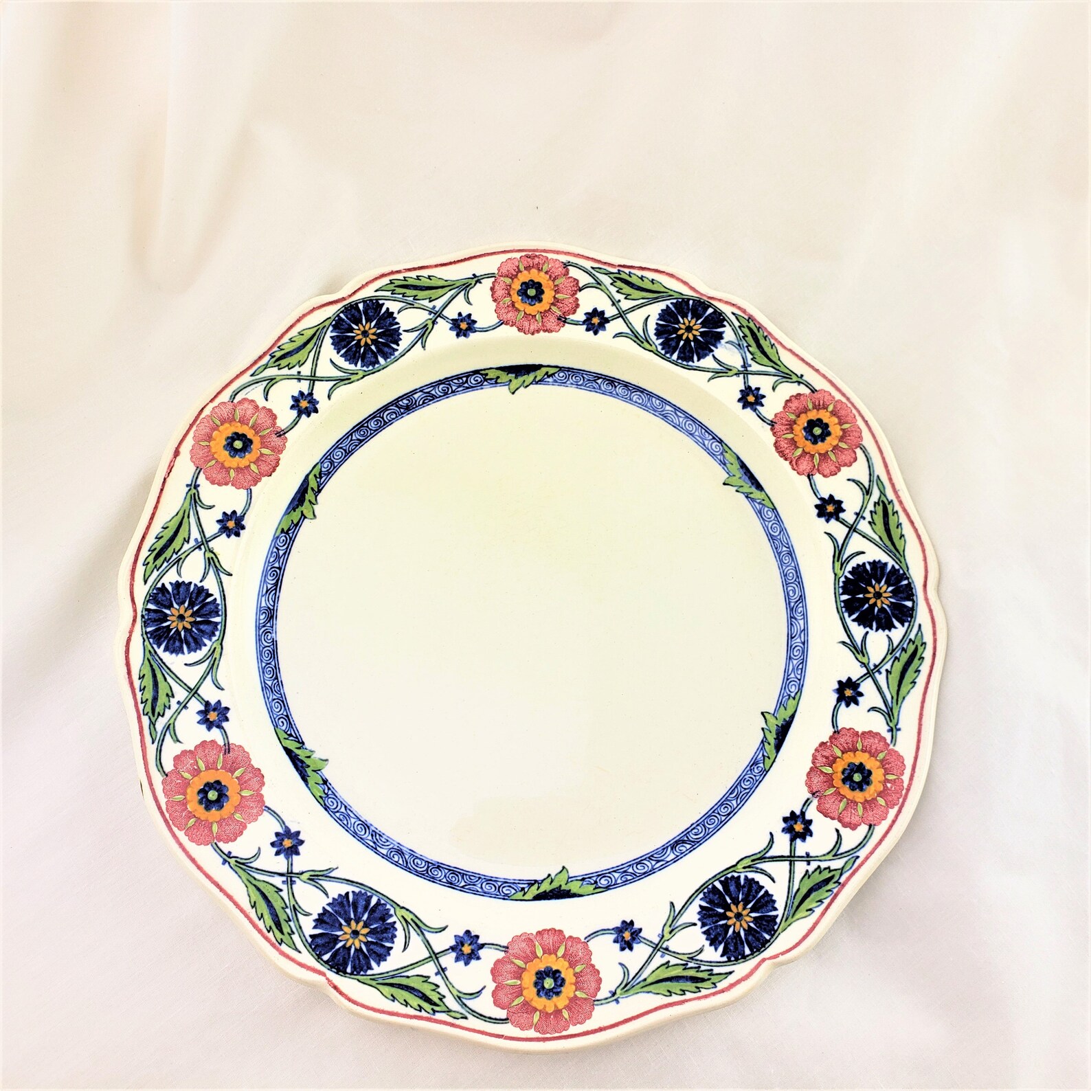 Antique Rhodes by Wedgewood Dinner Plate 9.5 1920s vining flowers in ...