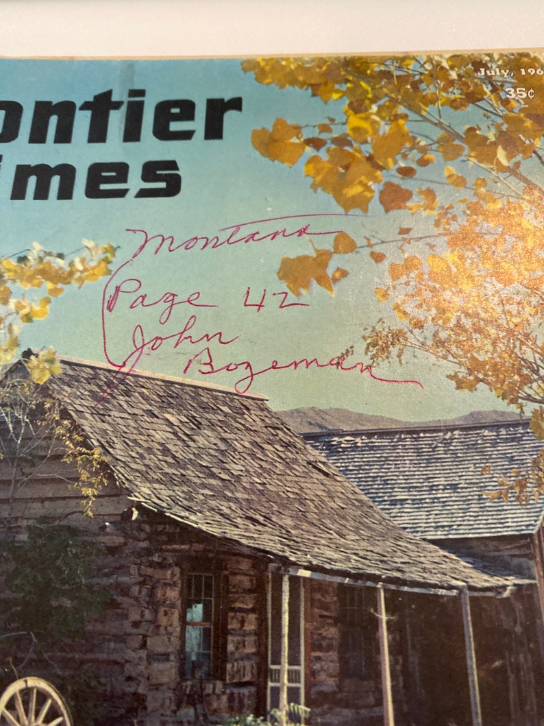 Original 1963 Frontier Times Magazine July - Etsy