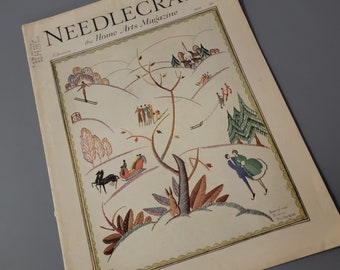April 1931 Needlecraft Magazine for Women With Cover Art by John Edwin ...