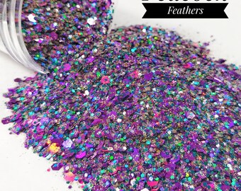 Peacock glitter | Etsy