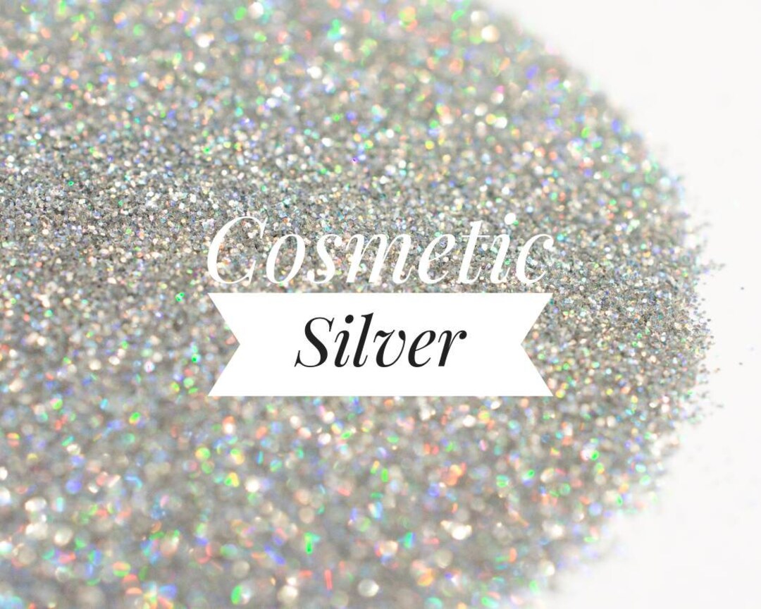 Cosmetic Grade Glitter//holographic Silver Glitter//microfine//solvent ...