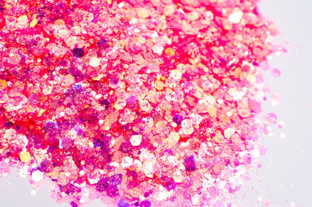 Hot Pink Chunky Glitter Mix - Etsy