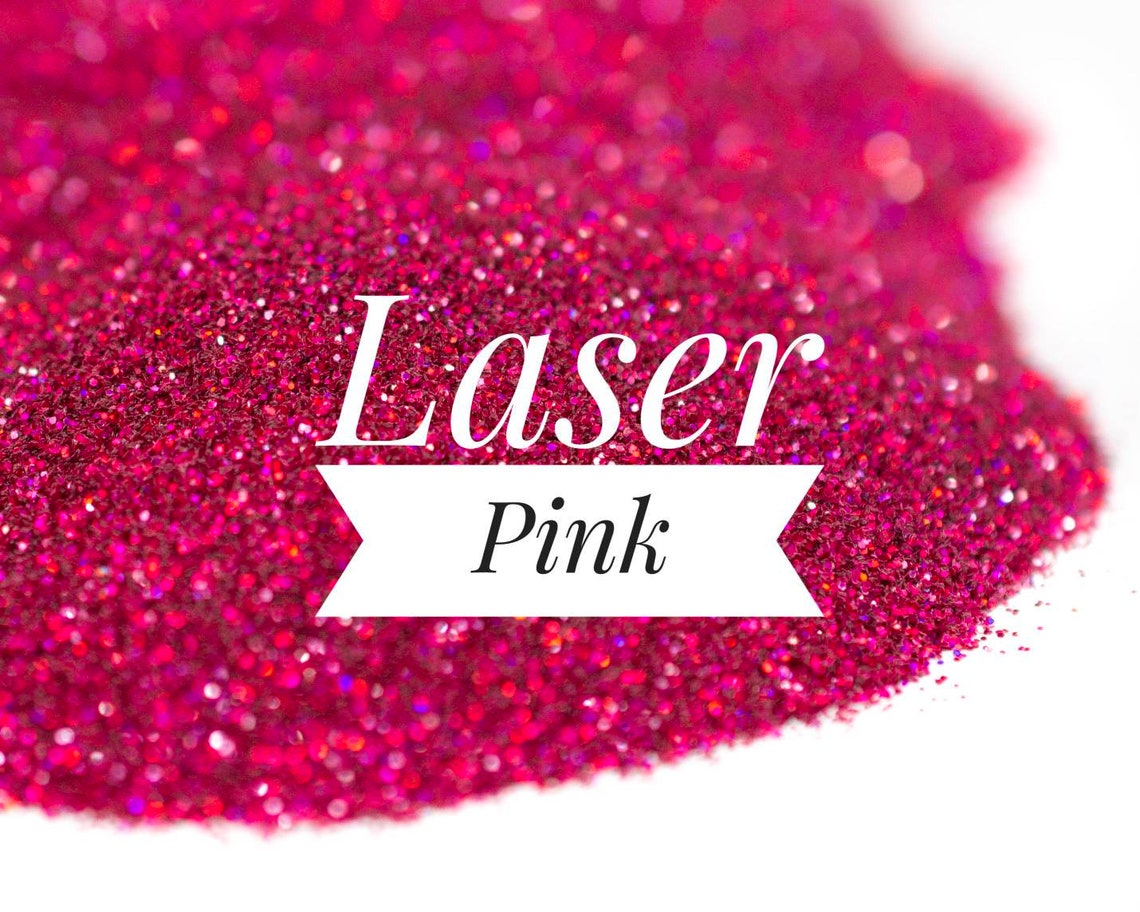 Laser Pink Glitter//hot Pink Glitter//ultra Fine//solvent | Etsy