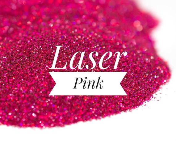 Laser Pink Glitter//hot Pink Glitter//ultra Fine//solvent | Etsy