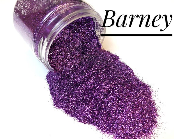 Purple Metallic Glitter//Barney//Fine .015 Hex//Solvent | Etsy
