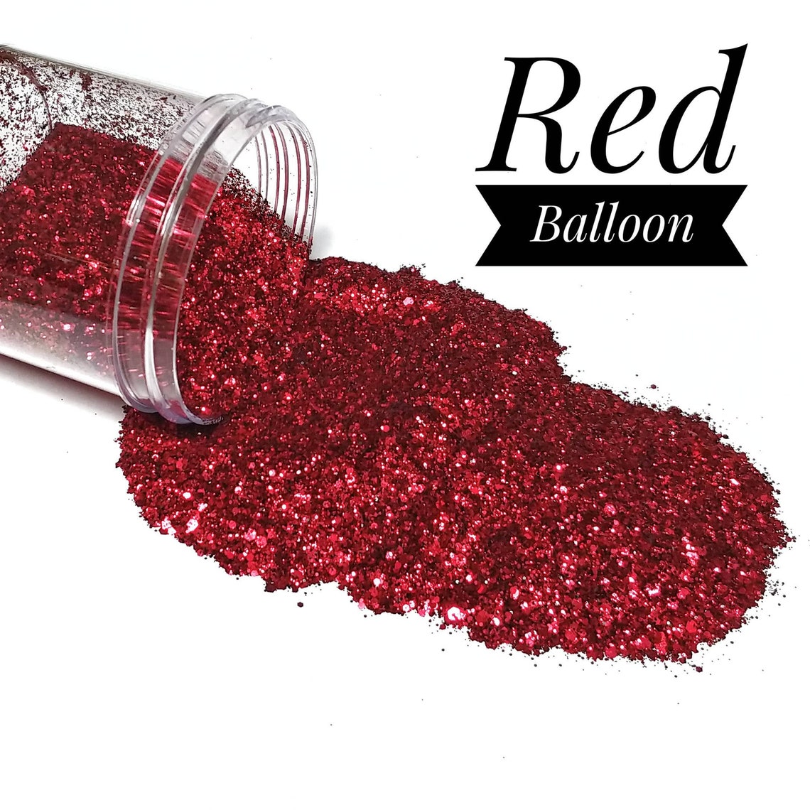Red Chunky Glitter Mix//red Balloon//cosmetic Blend//solvent - Etsy