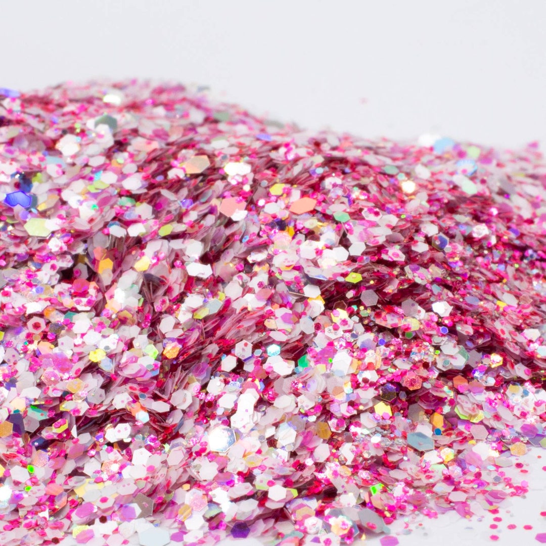 Love Potion//pink Glitter Mix//iridescent Pink Glittwer//metallic ...