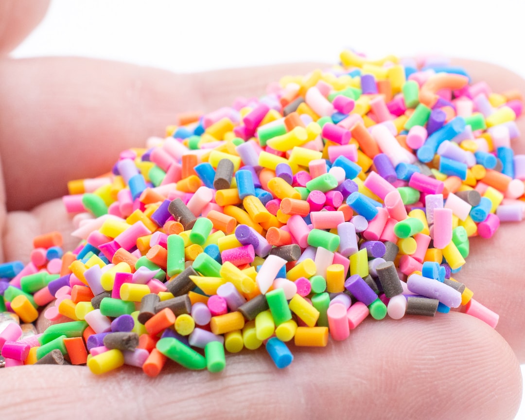 Rainbow Polymer Clay Sprinkles - Etsy