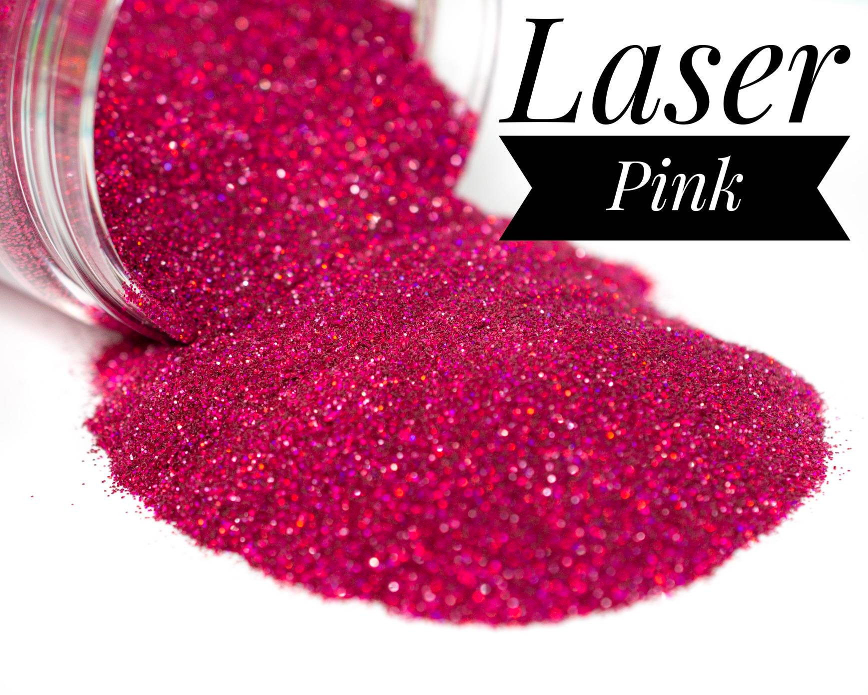 Laser Pink Glitter//hot Pink Glitter//ultra Fine//solvent | Etsy