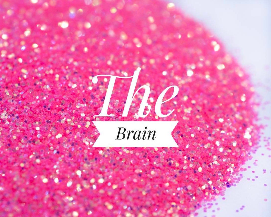 Iridescent Pink Glitter//the Brain//fine .015 Hex//solvent Resistant ...