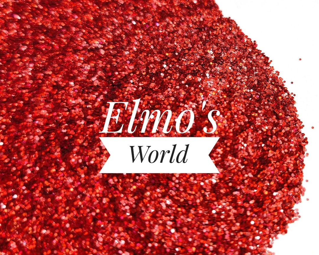 Metallic Red Glitter//elmo's World//fine .015 Hex Glitter//solvent ...
