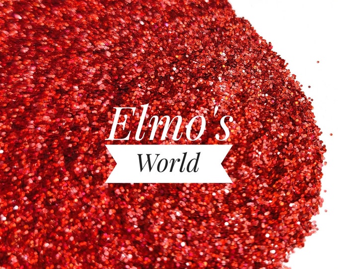 Metallic Red Glitter//elmo's World//fine .015 Hex Glitter//solvent ...