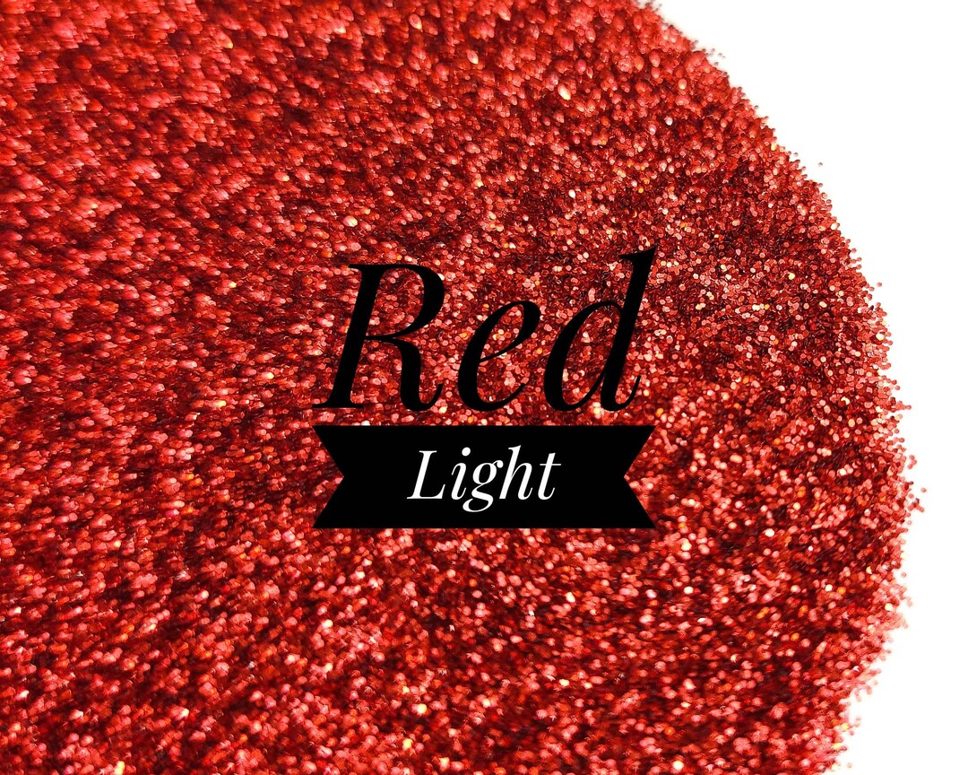 Metallic Red Glitter//red Light//fine .015 Hex//solvent Resistant ...