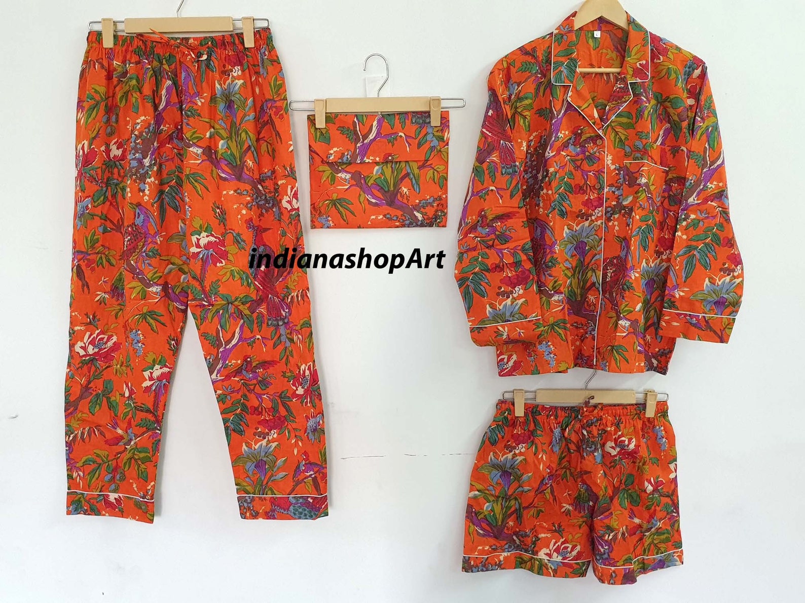 Indian Pajama Set Cotton Pyjamas Set 100% Cotton Light - Etsy