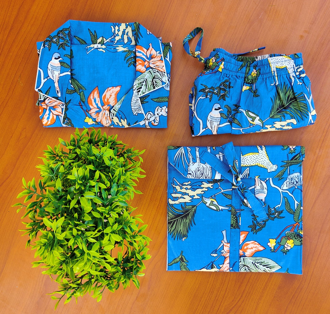 Indian Hand Block Print Set With Short Ladies Cotton Clothing Cotton ...