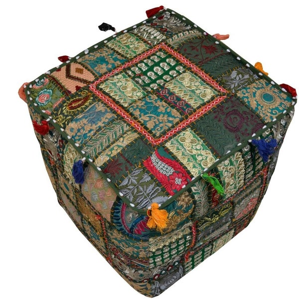 Patchwork Footstool - Etsy