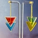 The Color Theory Earrings - TRIANGLE - Jewelry, Minimal, Dainty, Simple ...