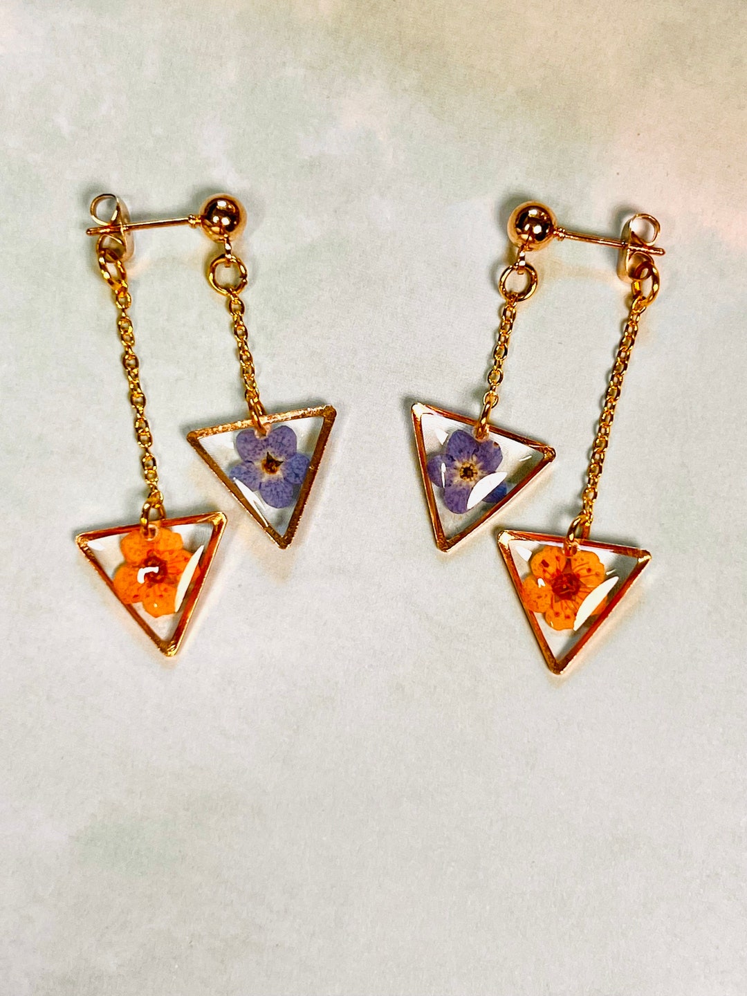 The Gable Earrings - Jewelry, Minimal, Dainty, Simple, Beads, Resin ...