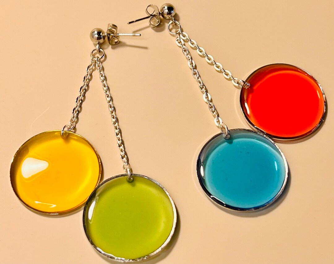 The Color Theory Earrings - CIRCLE - Jewelry, Minimal, Dainty, Simple ...
