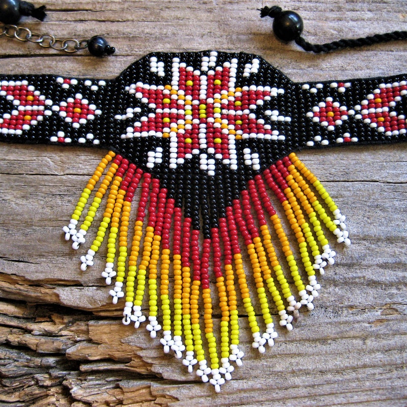 Loom Beaded Necklace - Etsy